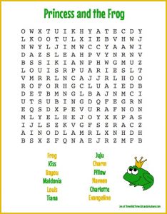 8 Free Printable Disney Princess Word Searches - Three Kids, Three Cats ...