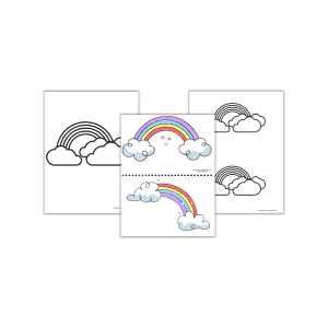 Free Rainbow Templates to Color & Print