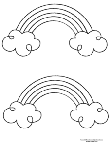 Free Rainbow Templates to Color & Print