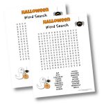 3 Free Printable Halloween Word Searches