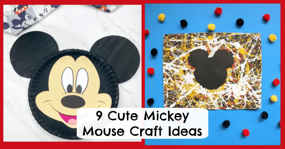 Mickey Mouse Craft Ideas & Activities - Three Kids, Three Cats, and a ...
