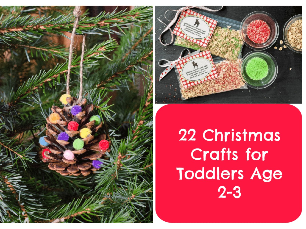 22 Fun Christmas Crafts for Toddlers Age 2-3