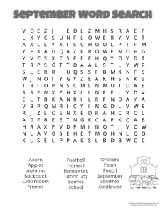 Free Printable September Word Search Puzzles (2026)