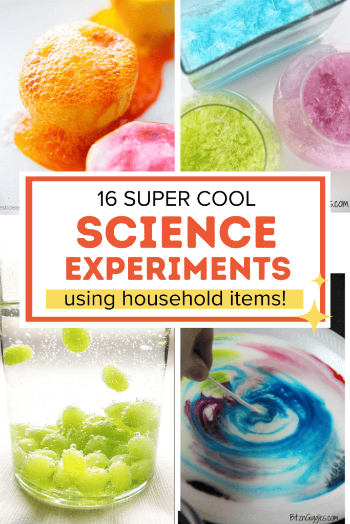 14 Cool Science Experiments to Do at Home (using household items!)