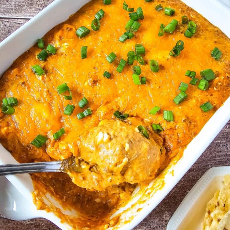 Hot And Cheesy Baked Chili Cheese Dip - Three Kids, Three Cats, and a ...