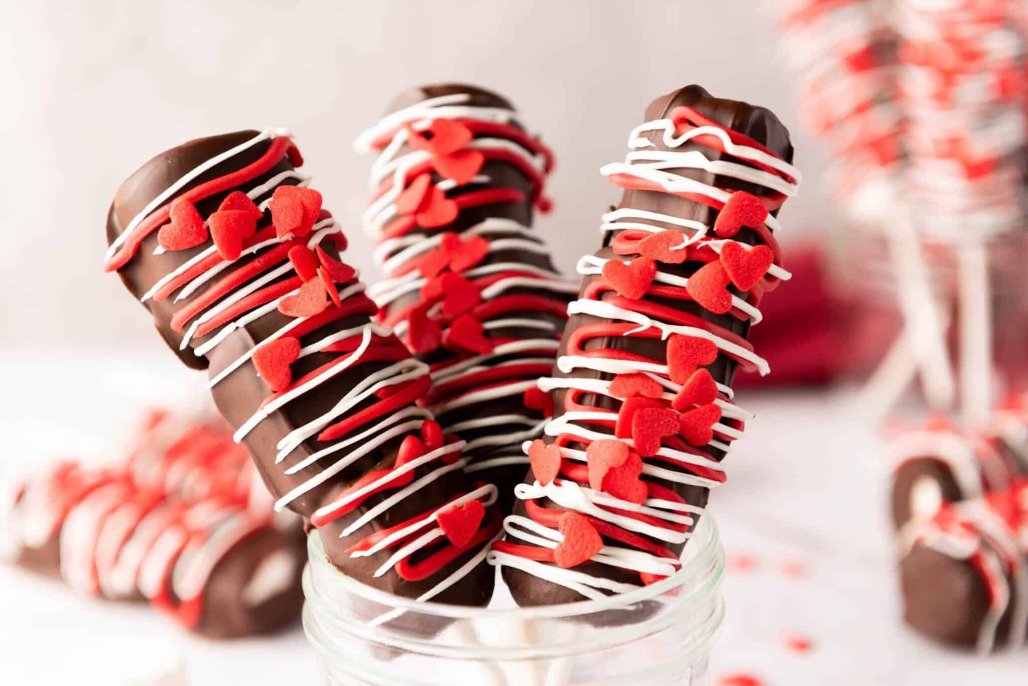 Valentine's Day Chocolate Covered Marshmallow Pops - Three Kids, Three ...