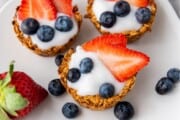 Mini Granola Cups with Berries - Three Kids, Three Cats, and a Husband