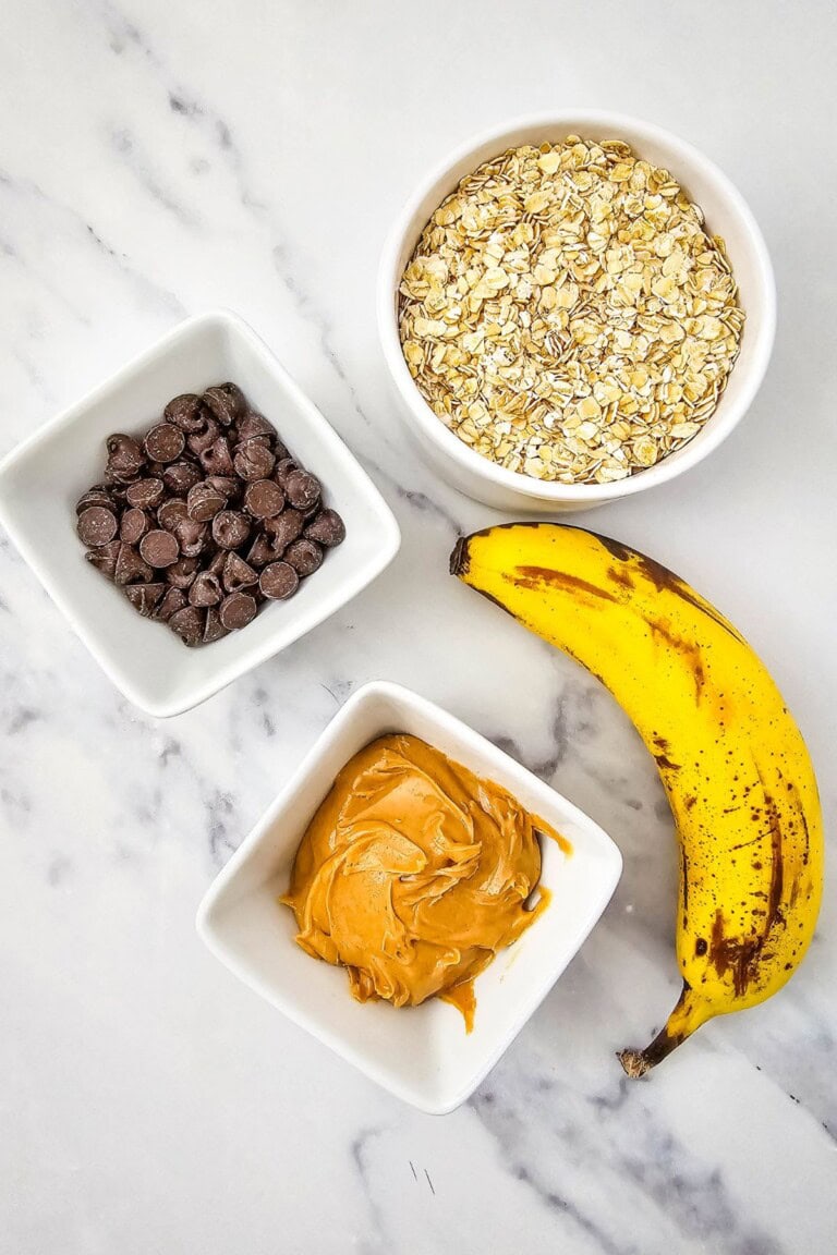 Microwave Banana Oatmeal Cookie Balls - Three Kids, Three Cats, and a ...