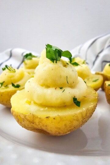 Deviled Potatoes - Three Kids, Three Cats, and a Husband