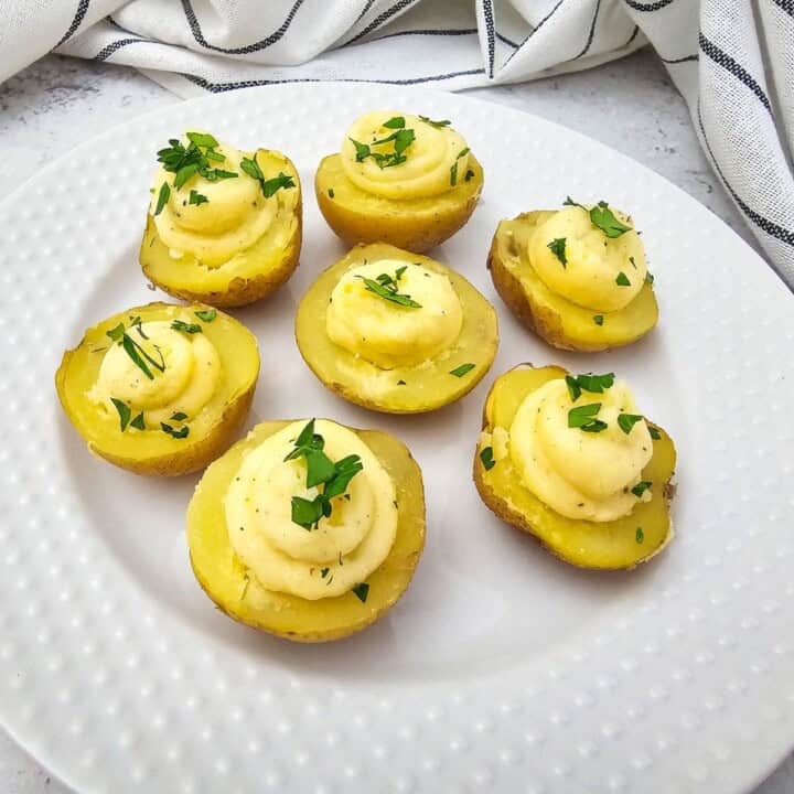 Deviled Potatoes - Three Kids, Three Cats, and a Husband