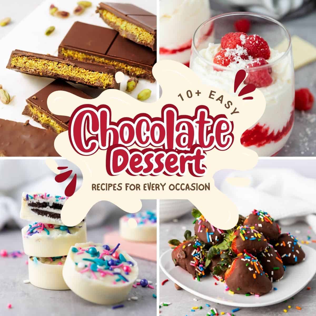 10+ Easy Chocolate Dessert Recipes for Every Occasion - Three Kids ...