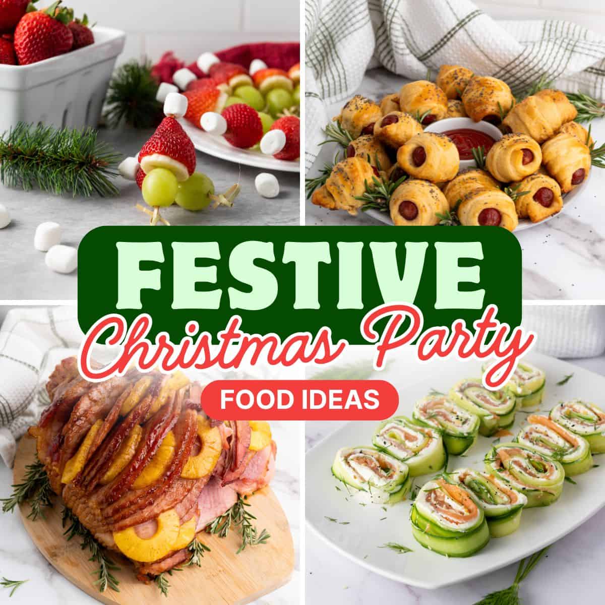 20 Festive Christmas Party Food Ideas - Three Kids, Three Cats, and a ...