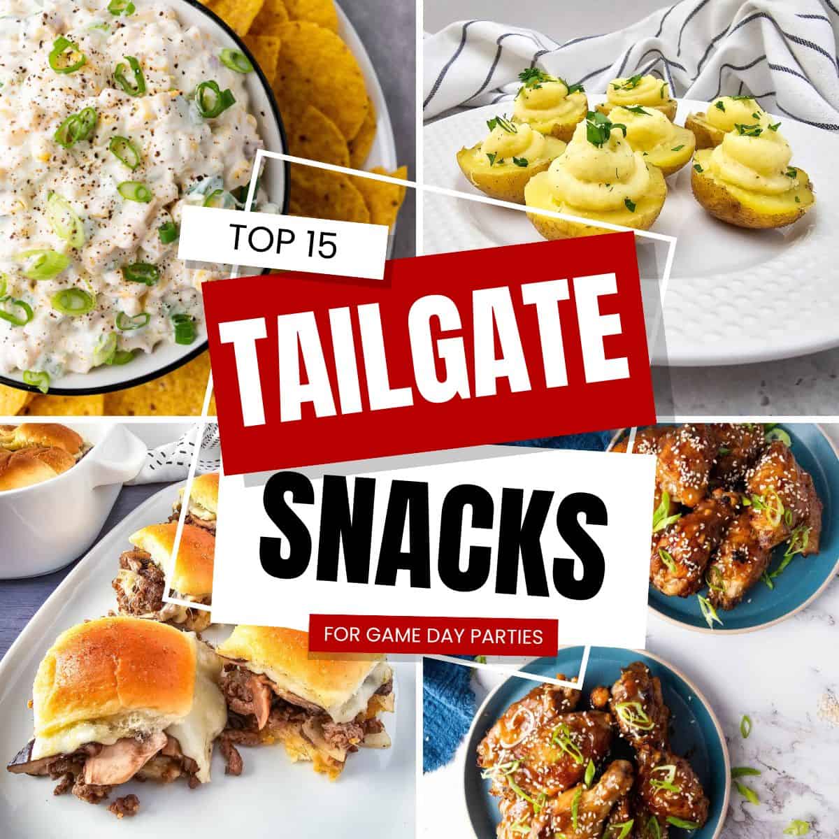 Top 15 Tailgate Snacks for Game Day Parties - Three Kids, Three Cats ...